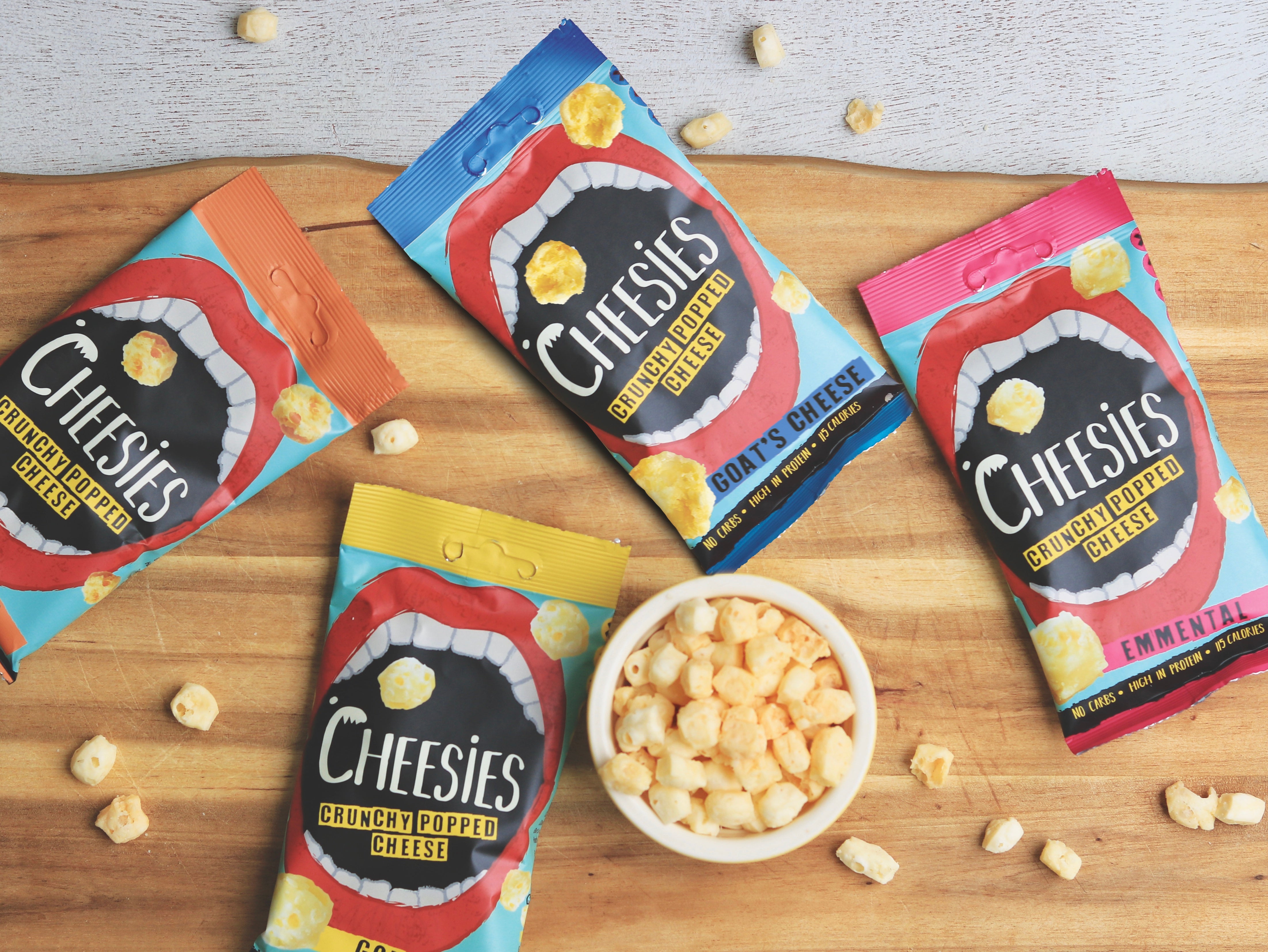 Cheesies Crunchy Baked Cheese | NEW Goats Cheese Cheesies